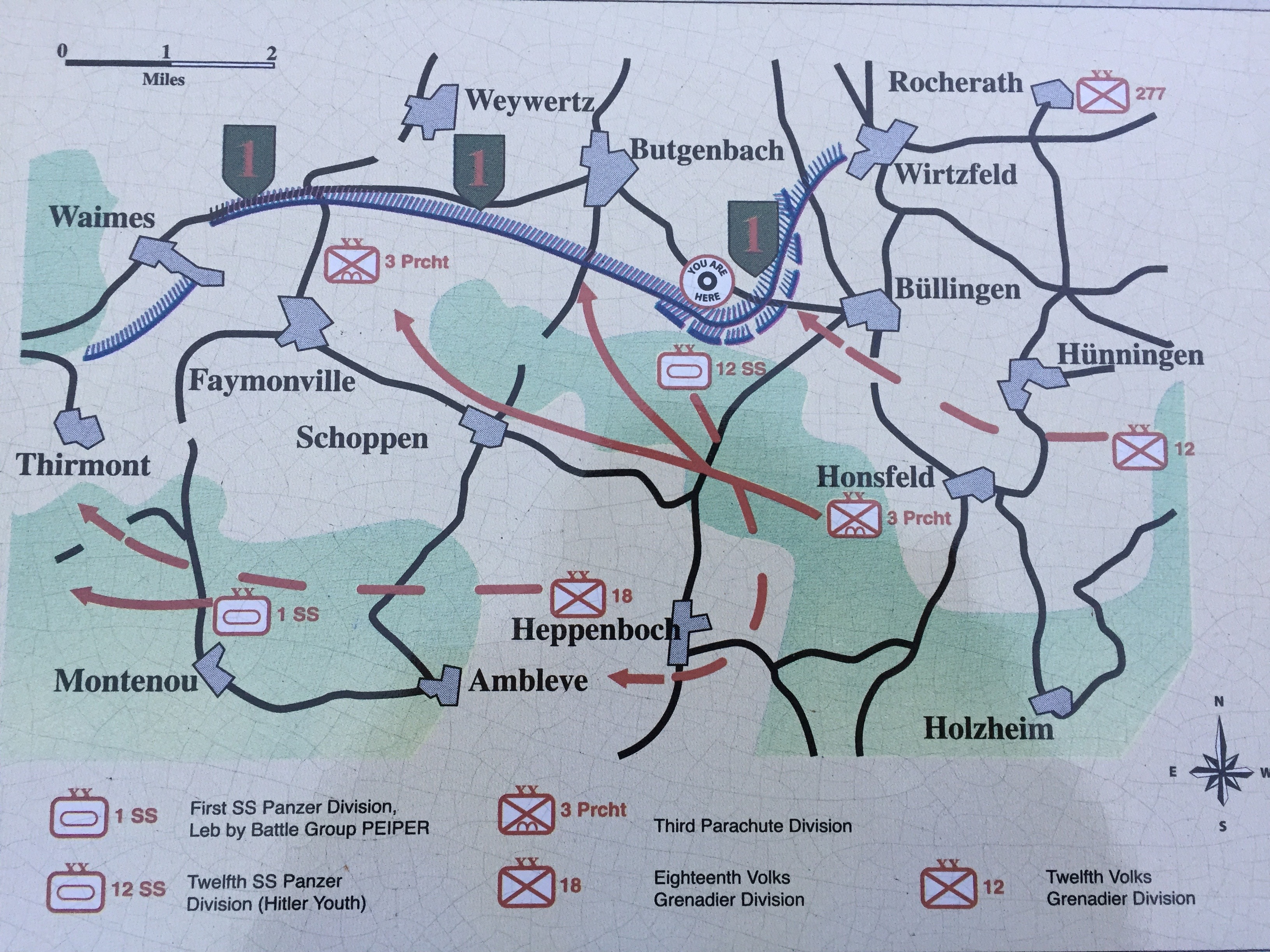 Battle Of The Bulge Wwii Map